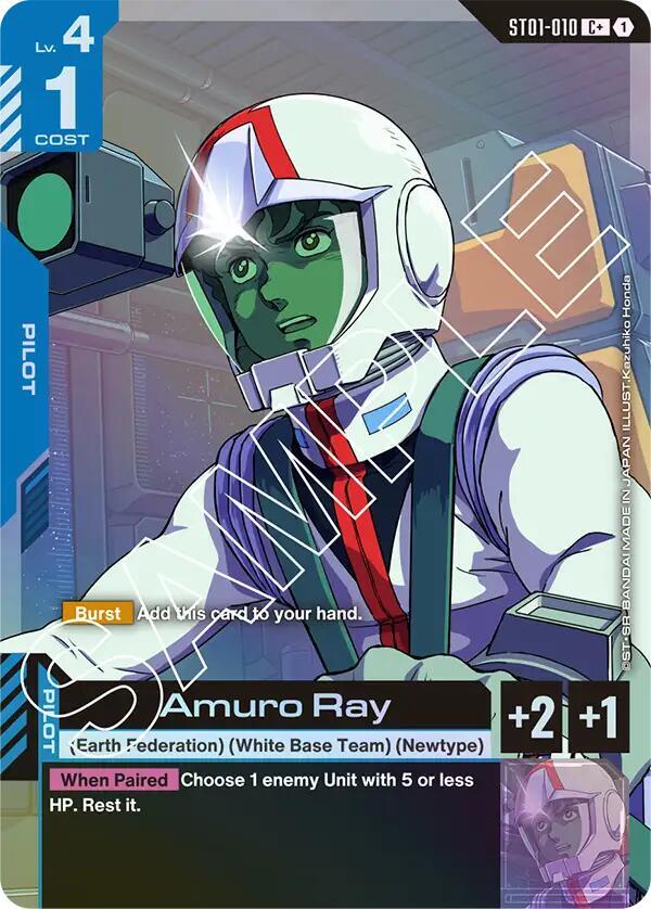 Amuro Ray (C+) - Starter Deck 01: Heroic Beginnings - Gundam Card Game - TCGplayer.com