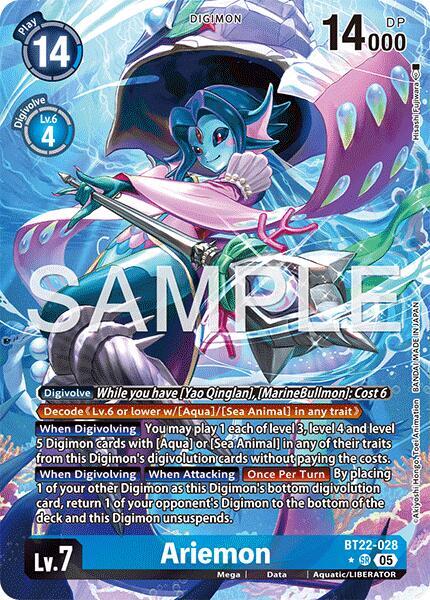 Ariemon (Alternate Art) - Cyber Eden - Digimon Card Game - TCGplayer.com