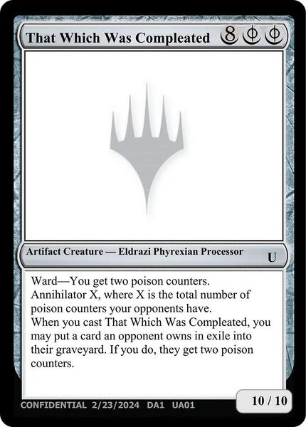 That Which Was Compleated - Un-Known Event Playtest Cards - Magic: The ...