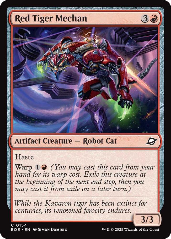 Red Tiger Mechan - Edge of Eternities - Magic: The Gathering - TCGplayer.com
