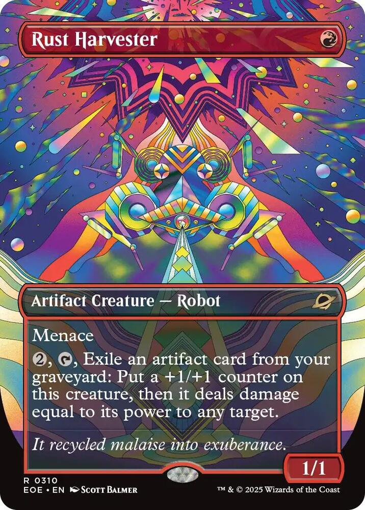 Rust Harvester (Borderless) - Edge of Eternities - Magic: The Gathering ...