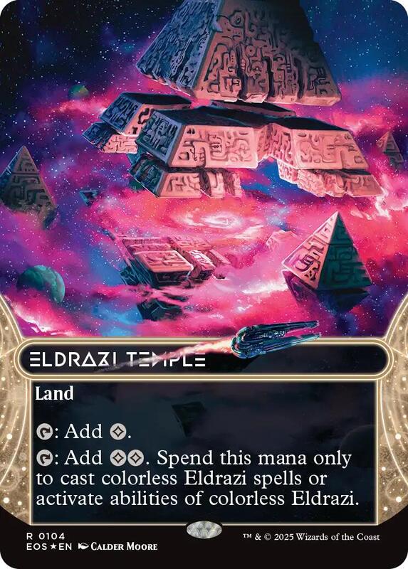 Eldrazi Temple (0104) (Borderless) (Galaxy Foil) - Edge of Eternities ...