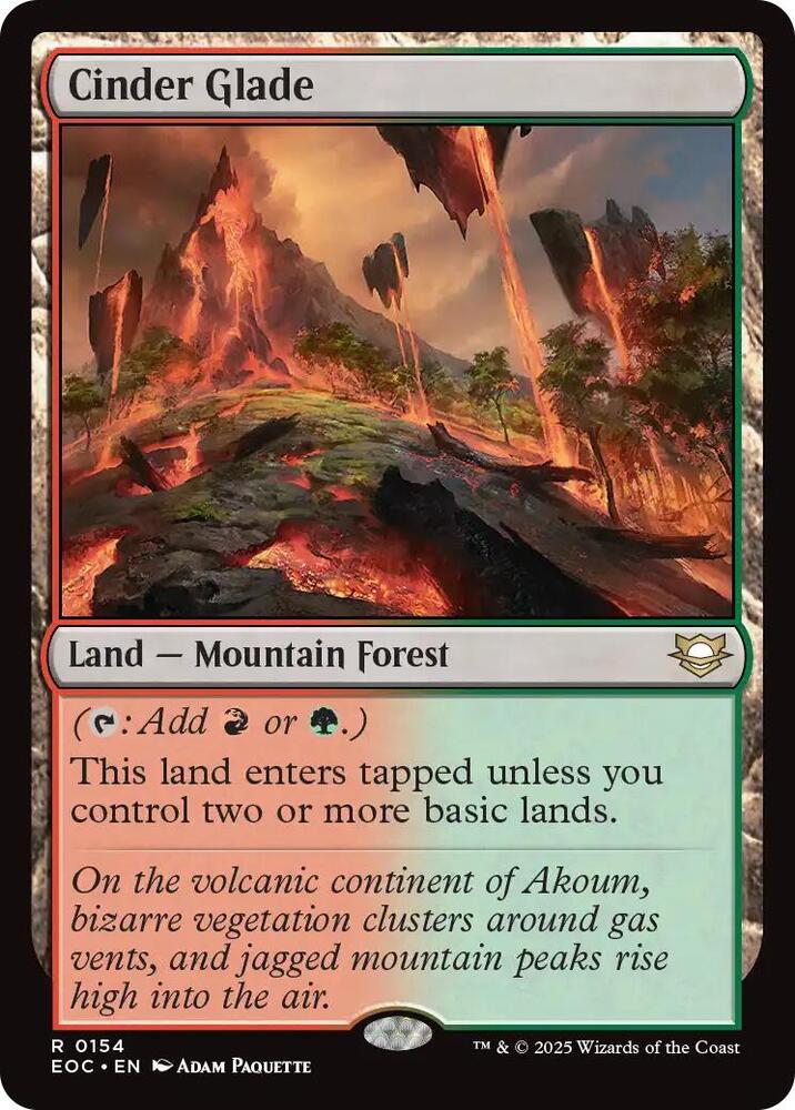 Cinder Glade - Commander: Edge of Eternities - Magic: The Gathering ...