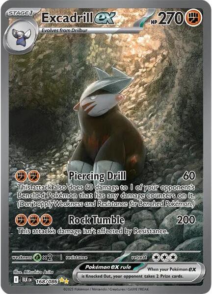 Excadrill ex - 168/086 - SV: Black Bolt - Pokemon - TCGplayer.com