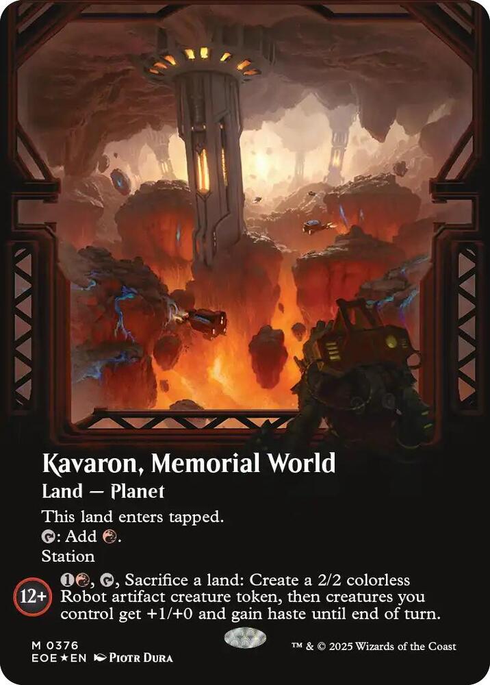 Kavaron, Memorial World (Borderless) (Galaxy Foil) - Edge of Eternities ...