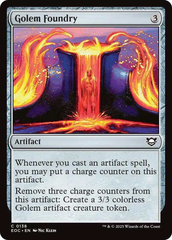 Golem Foundry - Commander: Edge of Eternities - Magic: The Gathering ...