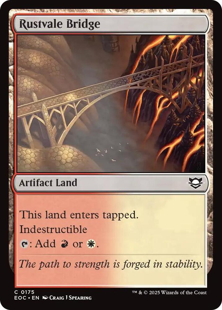 Rustvale Bridge - Commander: Edge of Eternities - Magic: The Gathering ...