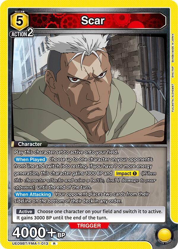 Scar - UE09BT: FULLMETAL ALCHEMIST - Union Arena - TCGplayer.com
