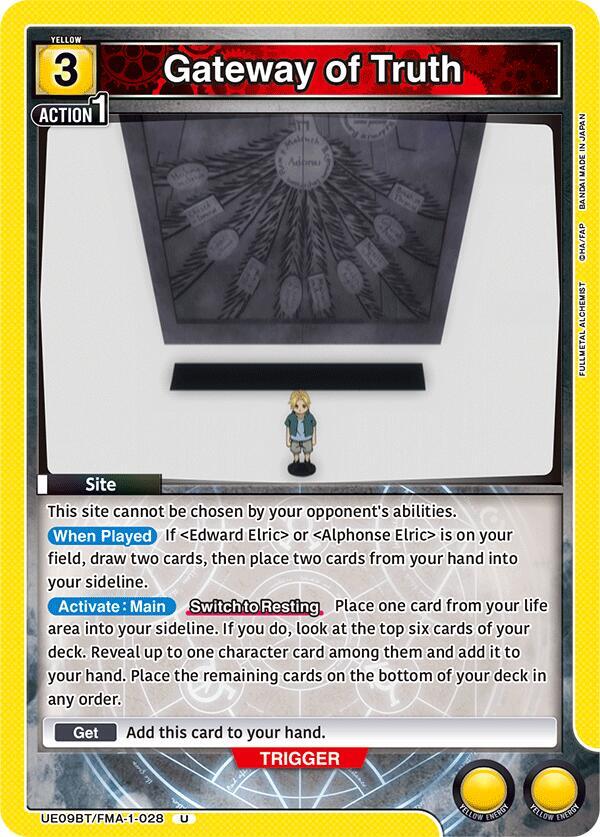 Gateway of Truth - UE09BT: FULLMETAL ALCHEMIST - Union Arena ...