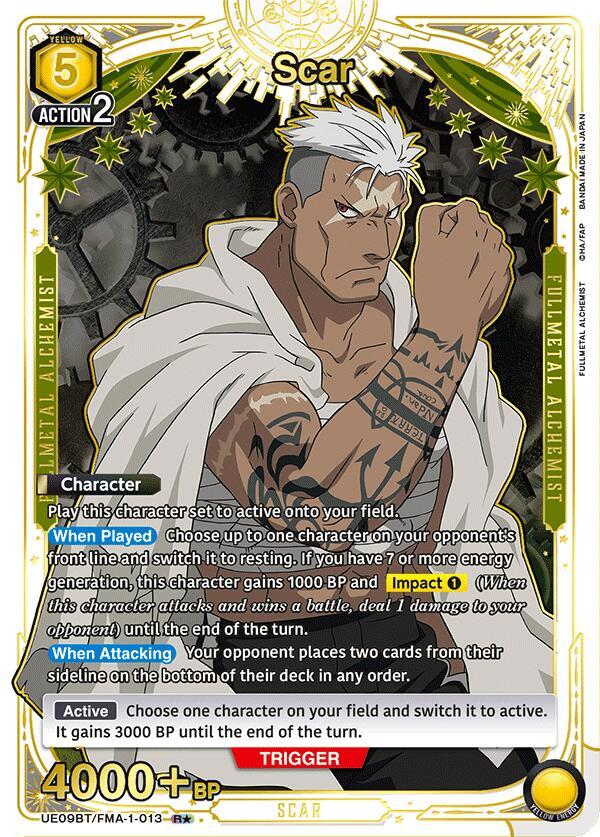 Scar (R*) - UE09BT: FULLMETAL ALCHEMIST - Union Arena - TCGplayer.com