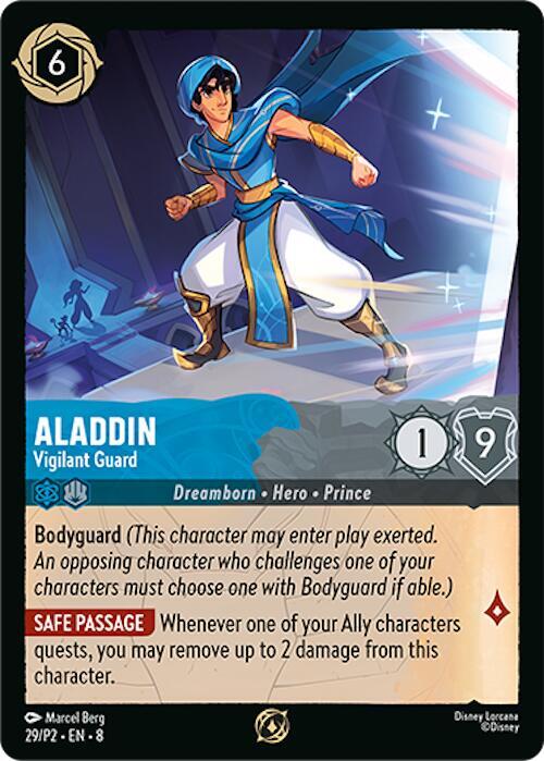 Aladdin - Vigilant Guard - Disney Lorcana Promo Cards - Disney Lorcana ...