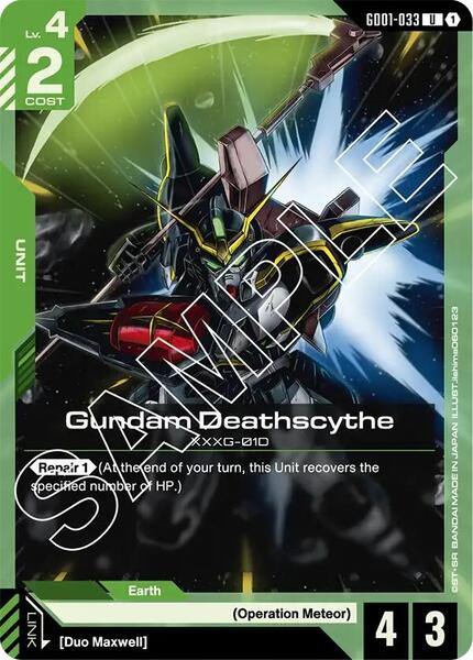 Gundam Deathscythe (GD01-033) - Newtype Rising - Gundam Card Game ...