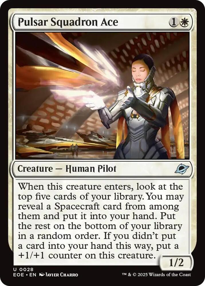 Pulsar Squadron Ace - Edge of Eternities - Magic: The Gathering ...