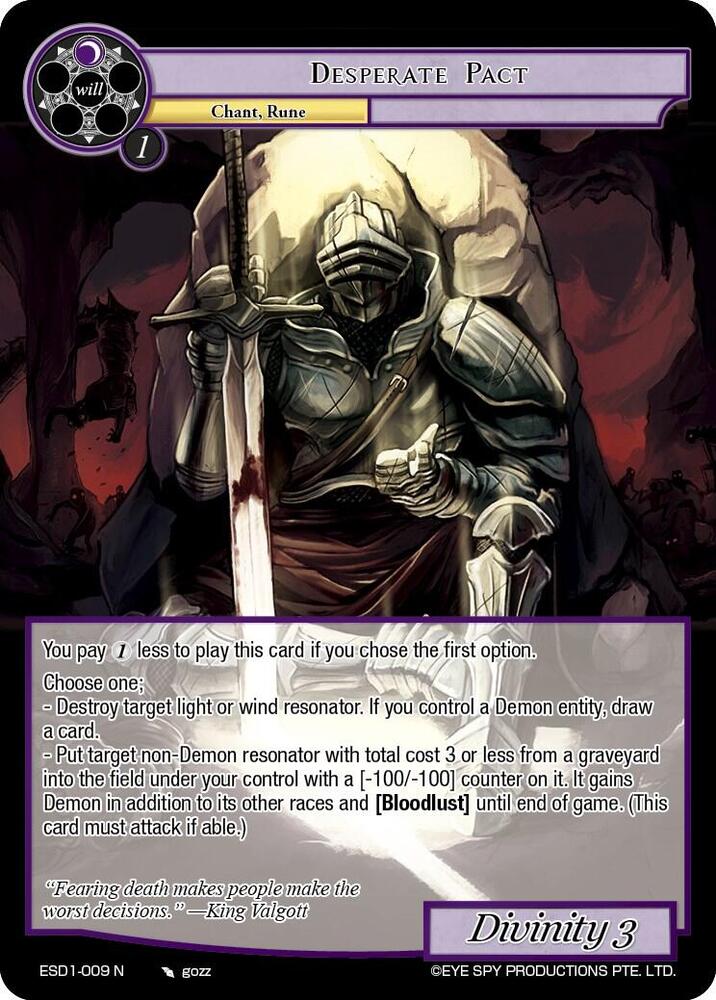 Desperate Pact - Descent into the Raven's Catacombs - Force of Will ...