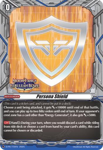 Persona Shield - D Promo Cards - Cardfight Vanguard - TCGplayer.com