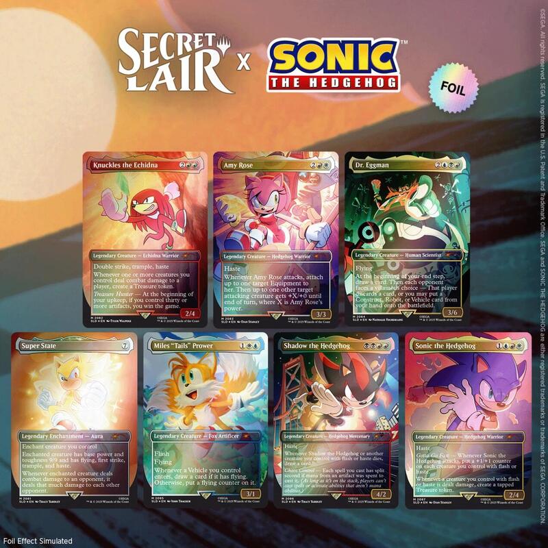 Secret Lair x Sonic the Hedgehog Superdrop: Chasing Adventure (Rainbow Foil) - Secret Lair Drop ...