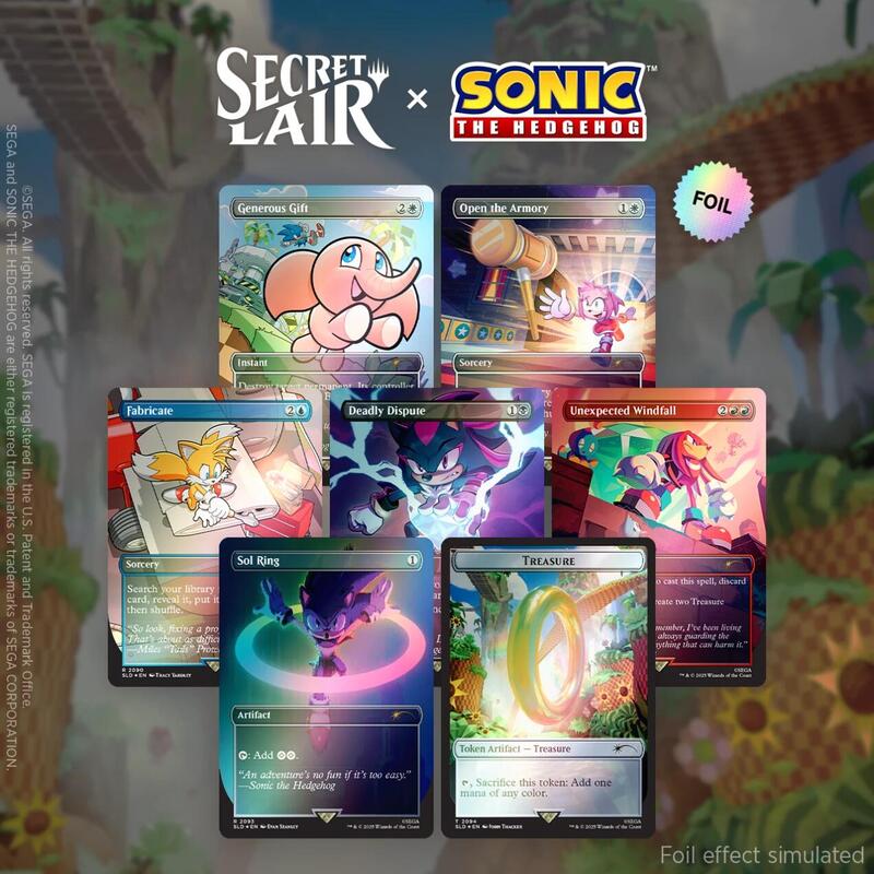 Secret Lair x Sonic the Hedgehog Superdrop: Chasing Adventure (Rainbow ...