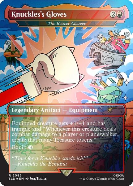 Knuckles's Gloves - The Reaver Cleaver (Rainbow Foil) - Secret Lair ...