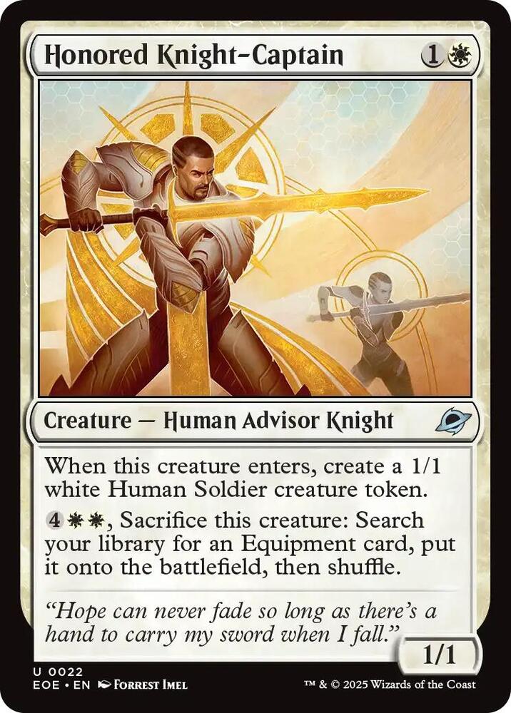 Honored Knight-Captain - Edge of Eternities - Magic: The Gathering ...