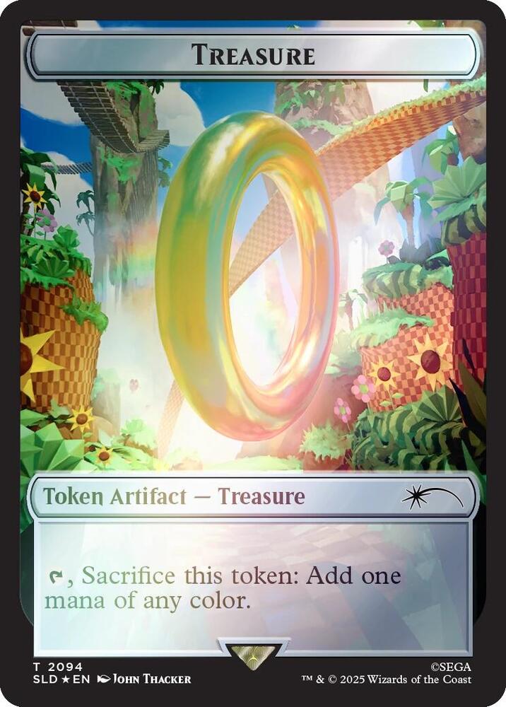Treasure Token (2094) (Rainbow Foil) - Secret Lair Drop Series - Magic ...