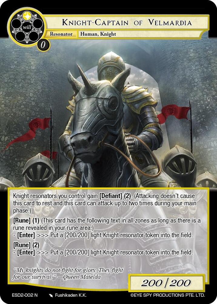 Knight-Captain of Velmardia - Descent into the Raven's Catacombs ...