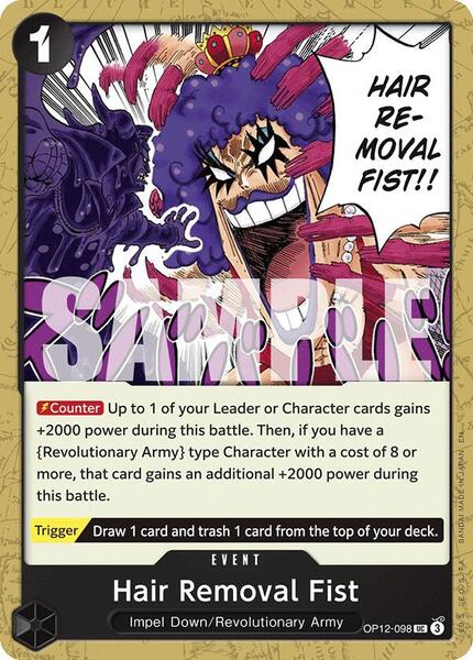 Hair Removal Fist - Legacy of the Master - One Piece Card Game ...