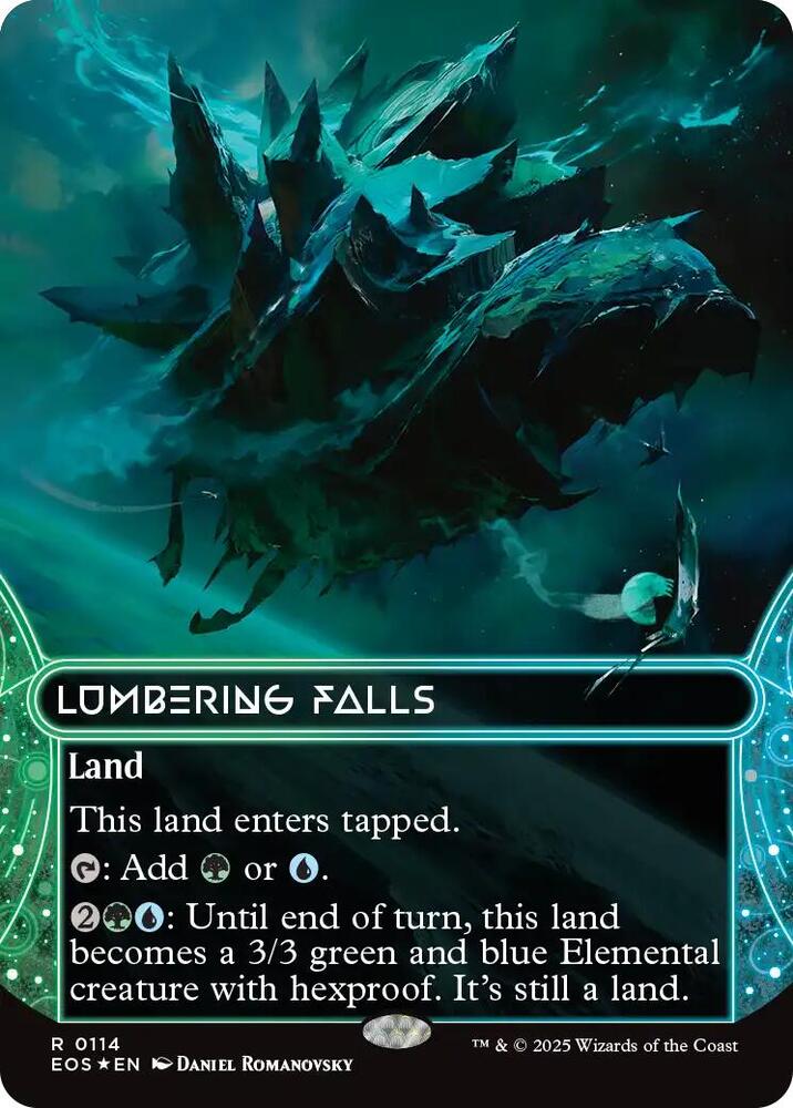 Lumbering Falls (0114) (Borderless) (Galaxy Foil) - Edge of Eternities ...