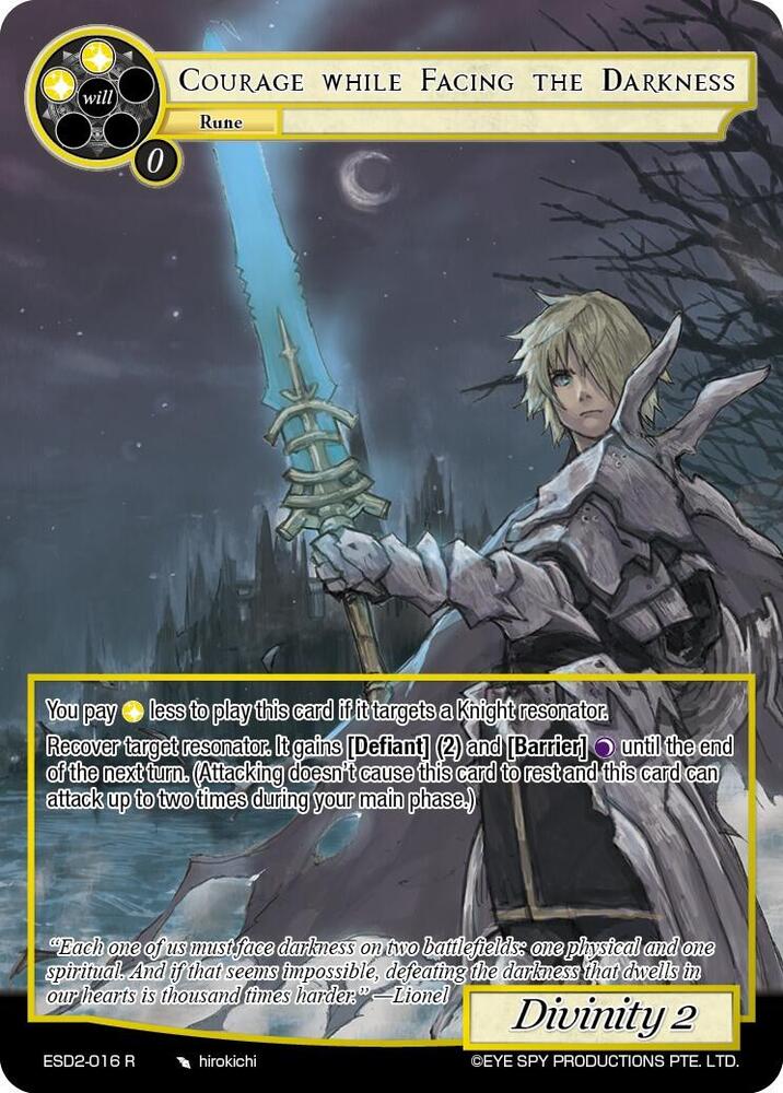 Courage while Facing the Darkness - Evil Cluster Starter Deck 2 ...