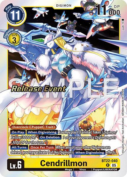 Cendrillmon - Cyber Eden Release Event Cards - Digimon Card Game ...