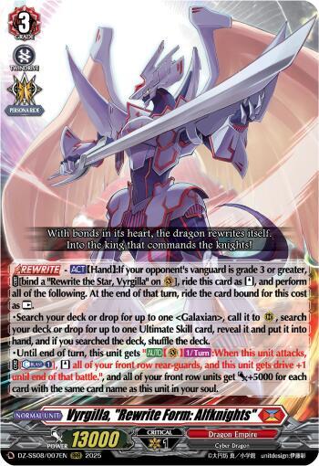 Vyrgilla, "Rewrite Form: Alfknights" - DZ-SS08: Festival Booster 2025 - Cardfight Vanguard ...