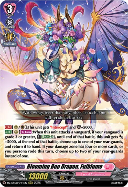 Blooming Bop Dragon, Fulblume (RRR) - DZ-SS08: Festival Booster 2025 - Cardfight Vanguard ...