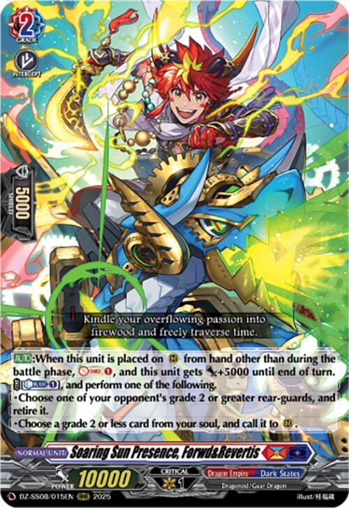 Soaring Sun Presence, Forwd&Revertis (RRR) - DZ-SS08: Festival Booster 2025 - Cardfight Vanguard ...