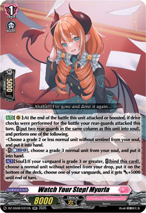 Watch Your Step! Myurla - DZ-SS08: Festival Booster 2025 - Cardfight Vanguard - TCGplayer.com