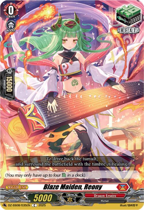 Blaze Maiden, Reony - DZ-SS08: Festival Booster 2025 - Cardfight Vanguard - TCGplayer.com