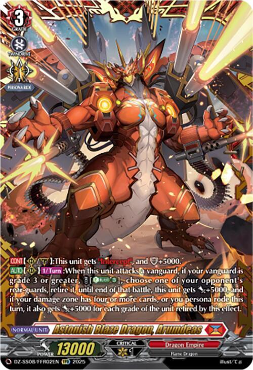 Astonish Blaze Dragon, Arumdeas (FFR) - DZ-SS08: Festival Booster 2025 - Cardfight Vanguard ...