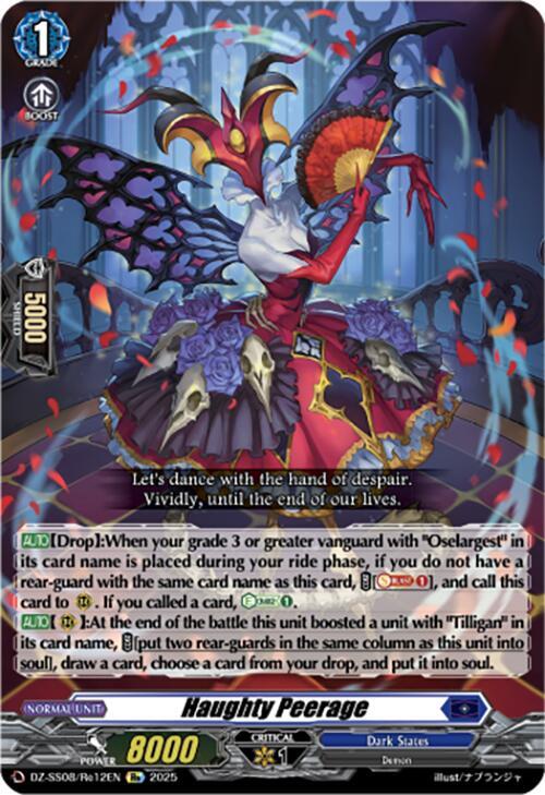 Haughty Peerage - DZ-SS08: Festival Booster 2025 - Cardfight Vanguard - TCGplayer.com
