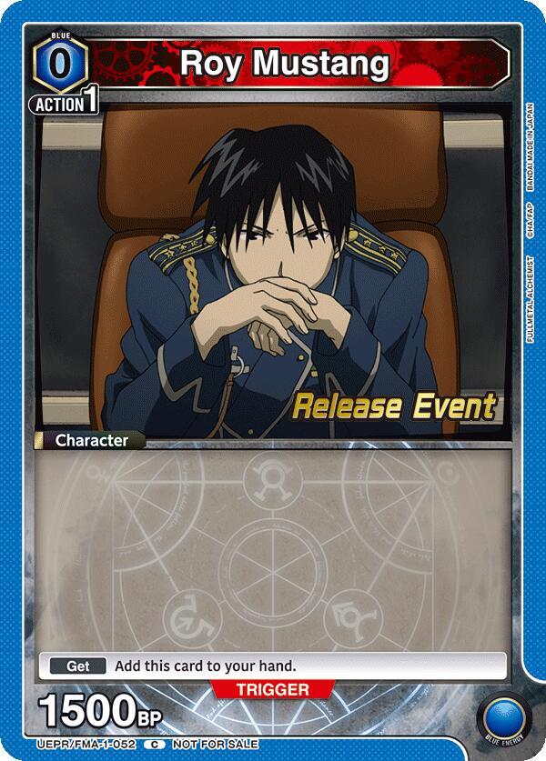 Roy Mustang (052) - UE09BT: FULLMETAL ALCHEMIST Release Event Cards ...