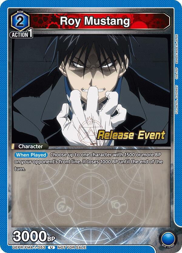 Roy Mustang (053) - UE09BT: FULLMETAL ALCHEMIST Release Event Cards ...
