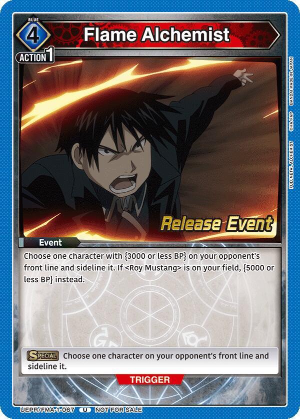 Flame Alchemist - UE09BT: FULLMETAL ALCHEMIST Release Event Cards ...