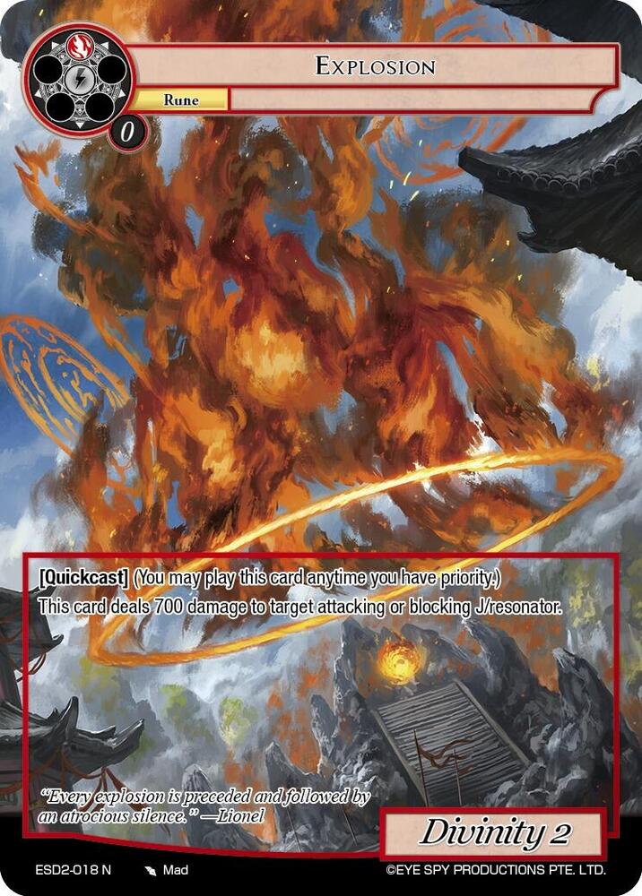 Explosion - Evil Cluster Starter Deck 2: Matelda - Force of Will ...