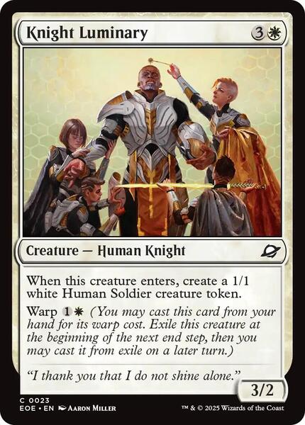 Knight Luminary - Edge of Eternities - Magic: The Gathering - TCGplayer.com