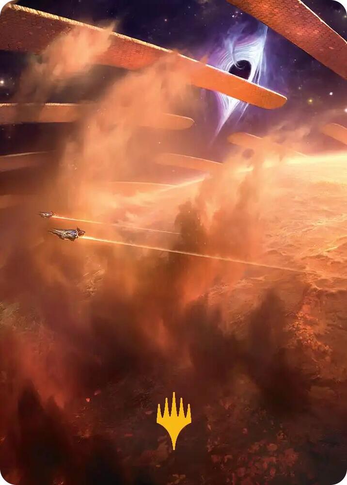 Adagia, Windswept Bastion Art Card (Gold-Stamped Planeswalker Symbol ...