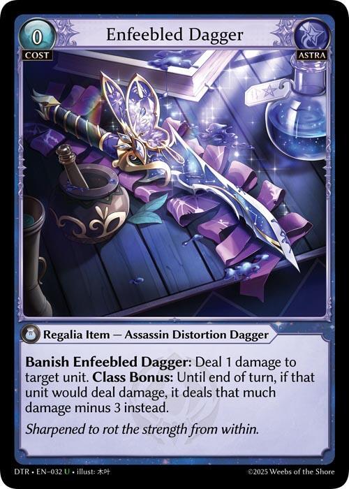 Enfeebled Dagger - Distorted Reflections - Grand Archive TCG ...