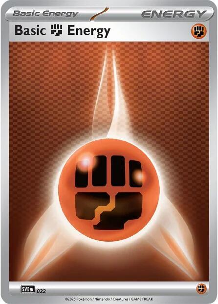 Basic Fighting Energy - 022 - SVE: Scarlet & Violet Energies - Pokemon ...