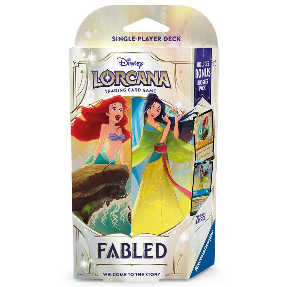 Disney Lorcana: Fabled Starter Deck (Amber & Sapphire) - Fabled - Disney Lorcana - TCGplayer.com
