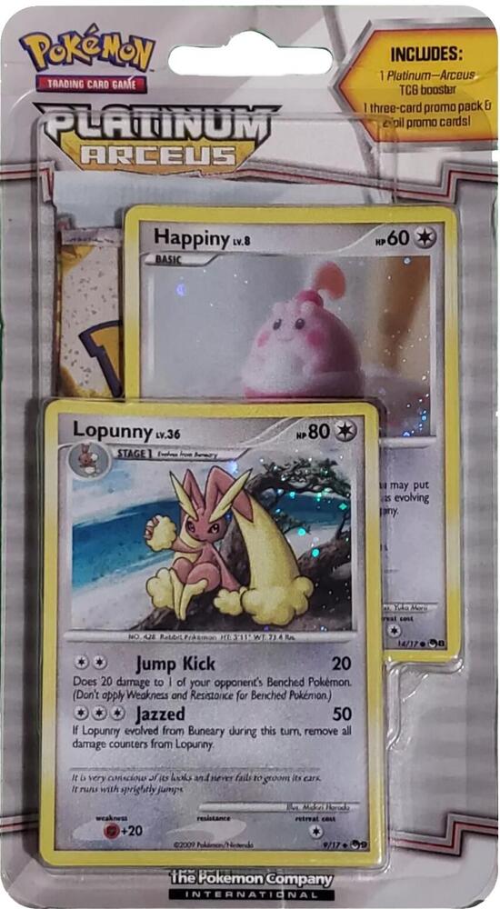 Arceus Blister Pack (Happiny & Lopunny) - Arceus - Pokemon - TCGplayer.com