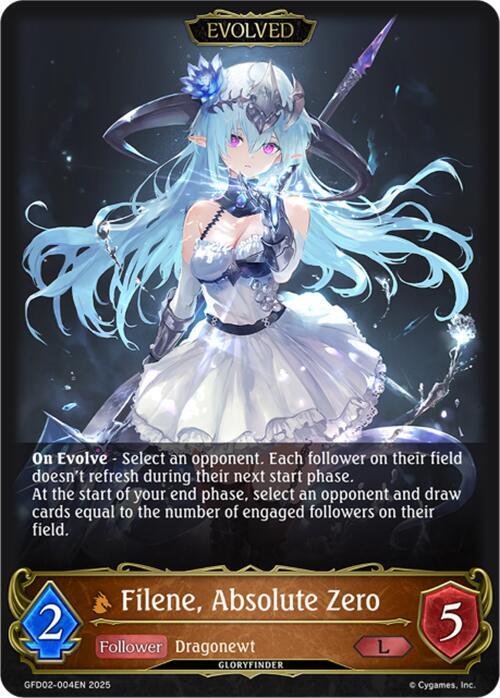 Filene, Absolute Zero (Evolved) - GFD02: Treacherous Ambitions - Shadowverse: Evolve - TCGplayer.com