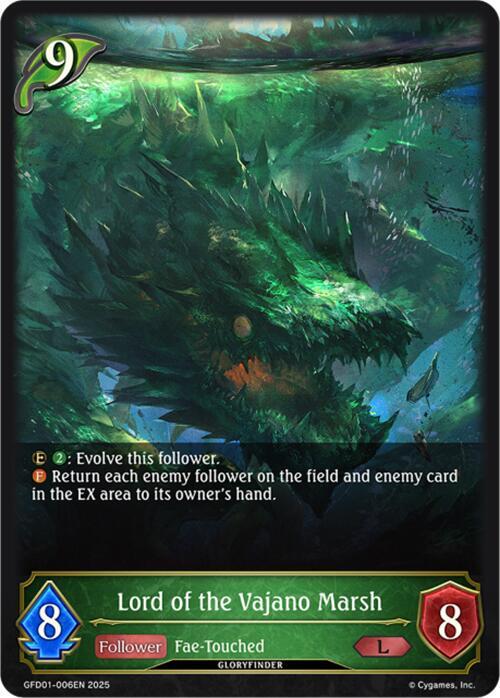 Lord of the Vajano Marsh - GFD01: Luxheart Legends - Shadowverse: Evolve - TCGplayer.com