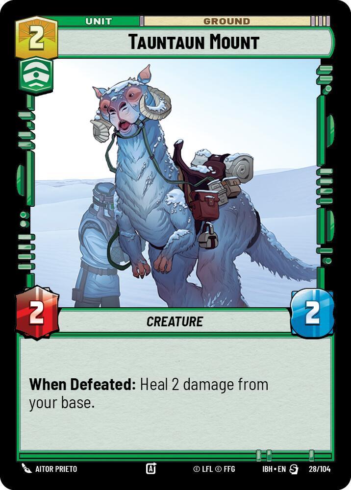 Tauntaun Mount (28/104) - Intro Battle: Hoth - Star Wars: Unlimited ...