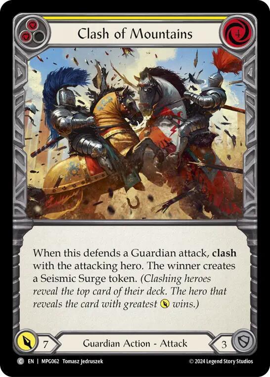 Clash of Mountains (Yellow) - Mastery Pack Guardian - Flesh and Blood ...